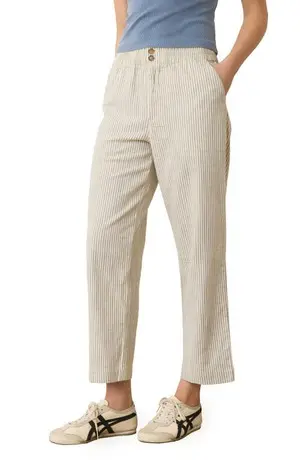 Marine Layer Elle Stripe Stretch Cotton Pants