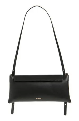 REE PROJECTS Elieze Leather Clutch - Black