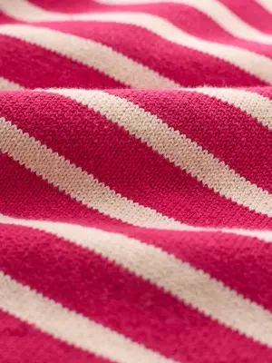CELTIC & CO. Striped Knitted Crew Neck Tee