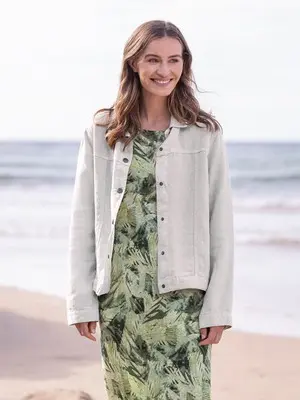 CELTIC & CO. Linen Western Jacket