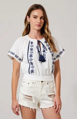Modenaire Embroidered Blouses