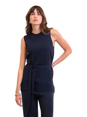 CELTIC & CO. Fine Knit Sleeveless Tunic