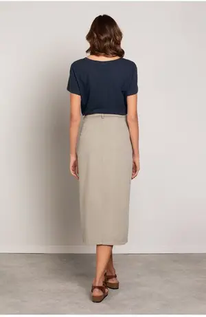 CELTIC & CO. Twill Midi Skirt