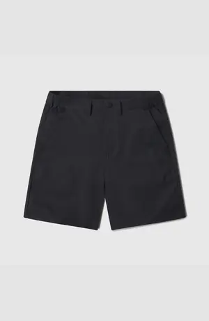 JACK ARCHER Jetsetter Tech Shorts 7-inch Inseam - Space Black