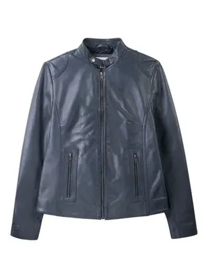 CELTIC & CO. Stand Collar Biker Jacket