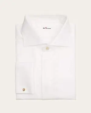 Kiton Cotton French-cuff Dress Shirt
