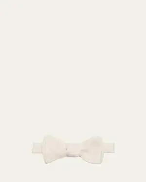 Kiton Kiton Silk Bow Tie Wht