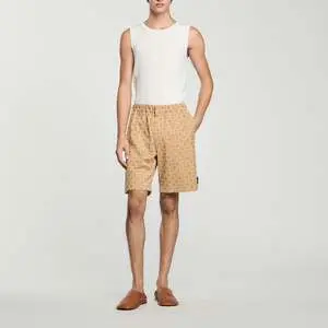 Sandro Square Cross Jacquard Shorts