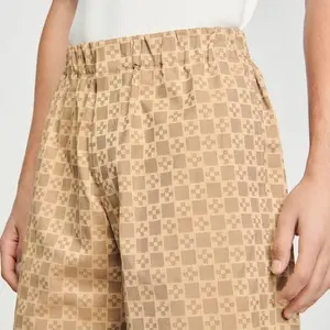 Sandro Square Cross Jacquard Shorts