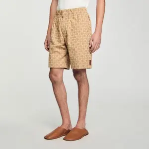 Sandro Square Cross Jacquard Shorts