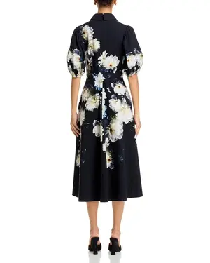 Rickie Freeman For Teri Jon Cotton Shirt Dress