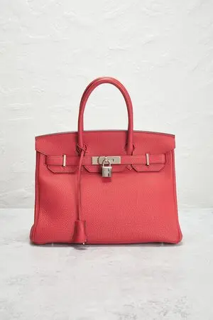 Hermès Togo Birkin 30 Handbag - Rouge Casaque