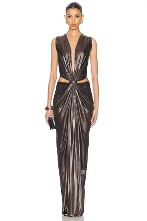 SID NEIGUM Floor Length Knot Dress