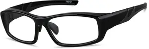 Zenni Zenni Sports Rectangle Full Rim Eyeglasses Black