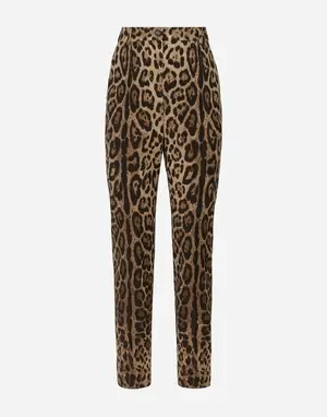 Dolce & Gabbana Leopard-print Wool Pants - Animal Print