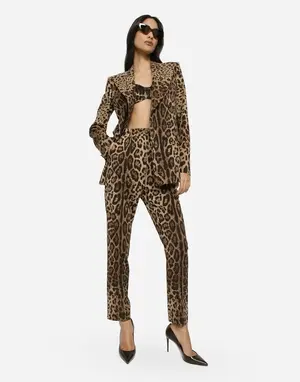 Dolce & Gabbana Leopard-print Wool Pants - Animal Print