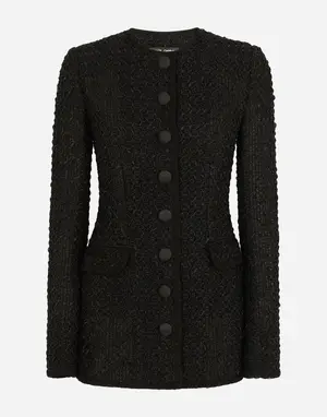 Dolce & Gabbana Single-breasted Tweed Jacket