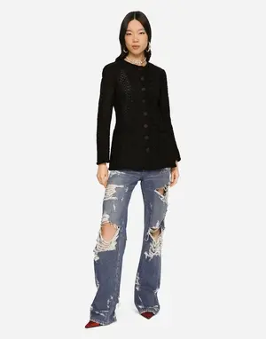 Dolce & Gabbana Single-breasted Tweed Jacket