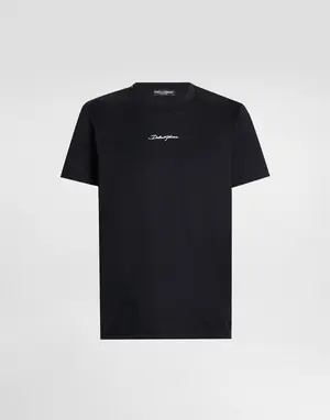 Dolce & Gabbana Cotton T-shirt With Embroidered Patch
