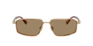 Brunello Cucinelli Rectangle Sunglasses - Oro Lucido