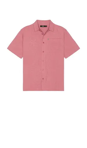 FORMER Former Vivian Vine Short Sleeve Shirt In Rose.