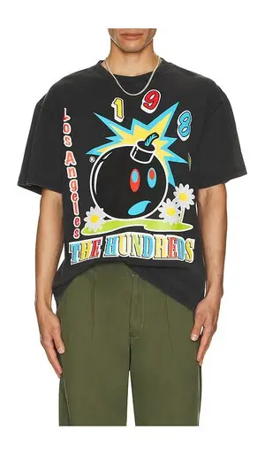 THE HUNDREDS Santee Adam Tee In Black