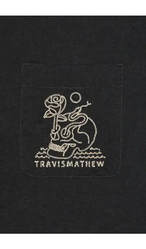 Travis Mathew Lost Cave Shirt In Black