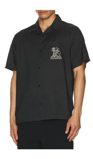 Travis Mathew Lost Cave Shirt In Black