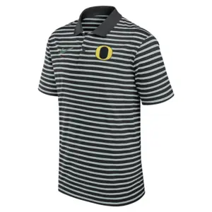 Nike Oregon Ducks Primetime Victory Striped Dri-fit College Polo - Black