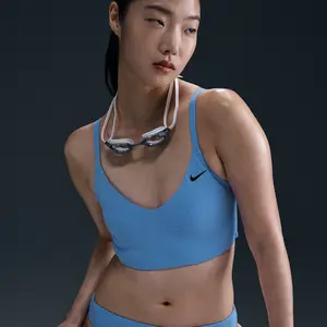 Nike Swim Water Texture Hipster Bikini Bottom - Blue