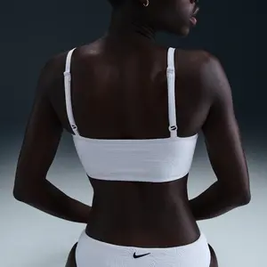 Nike Swim Water Texture Hipster Bikini Bottom - White