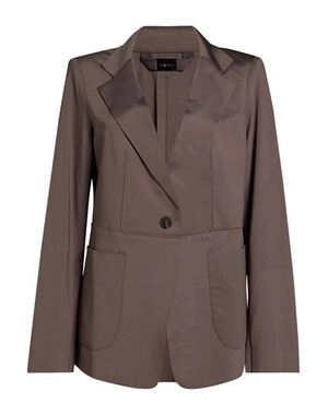 High Single-breasted Jersey Blazer - Grey