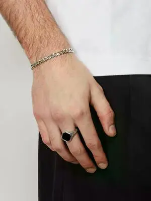 Emanuele Bicocchi Flourish Signet Ring - Silver