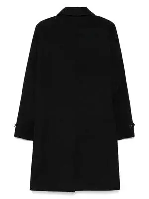 SEALUP Coated Mid-length Coat - Black