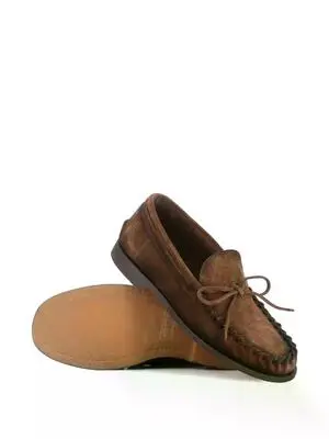 ALEXANDER HOTTO Suede Moccasin Loafers - Brown