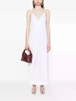 Khaite Tulula Midi Dress - White