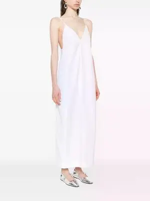 Khaite Tulula Midi Dress - White