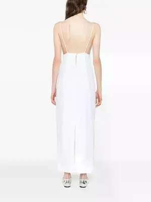 Khaite Tulula Midi Dress - White