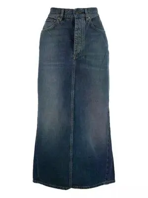 Balenciaga Denim Maxi Skirt