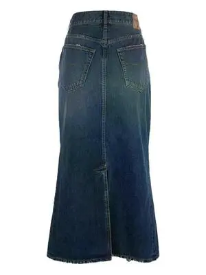 Balenciaga Denim Maxi Skirt