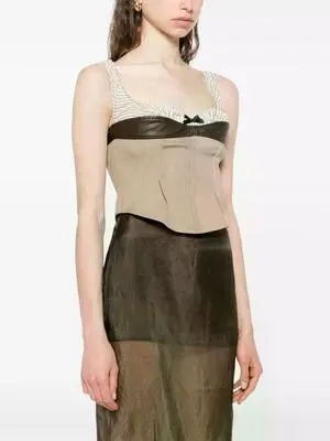 ELENA VELEZ Corset-style Top
