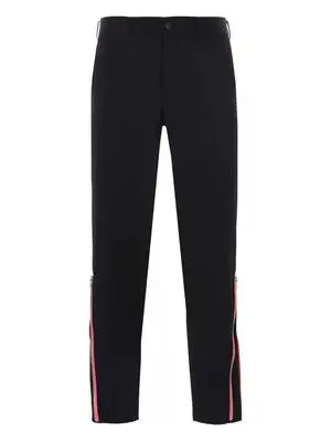 Comme Des Garçons Wool Zip-detail Trousers - Black