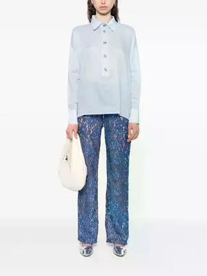 RAME Floral-lace Trousers