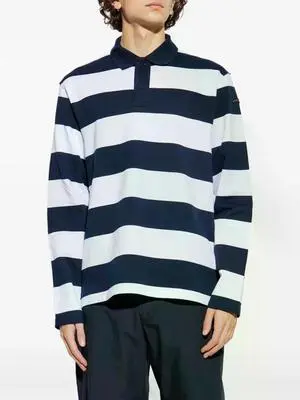 Paul & Shark Striped Long-sleeve Polo Shirt