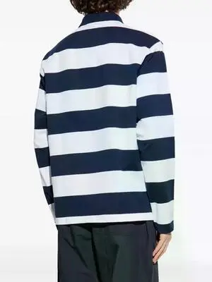 Paul & Shark Striped Long-sleeve Polo Shirt