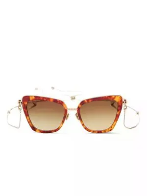 Valentino Garavani B Chain Sunglasses - Brown