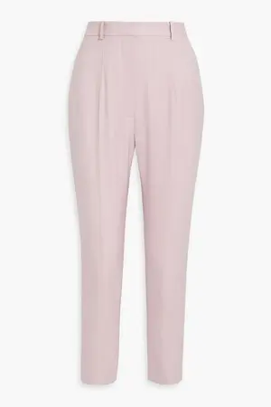 Alexander McQueen Cropped Slim-leg Wool-twill Trousers