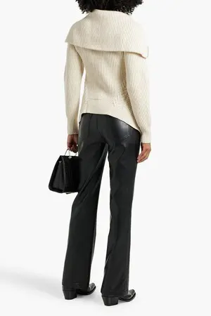 Alexander McQueen Ribbed And Cable-knit Wool Cardigan