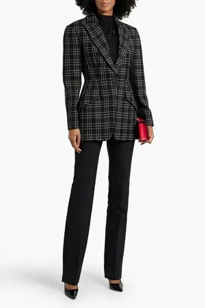 Alexander McQueen Checked Wool-twill Blazer