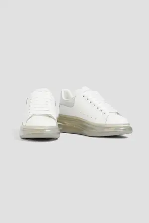Alexander McQueen Iridescent Leather Exaggerated Sole Sneakers